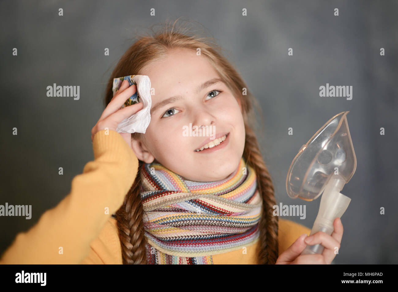 girl fell ill cold Stock Photo - Alamy