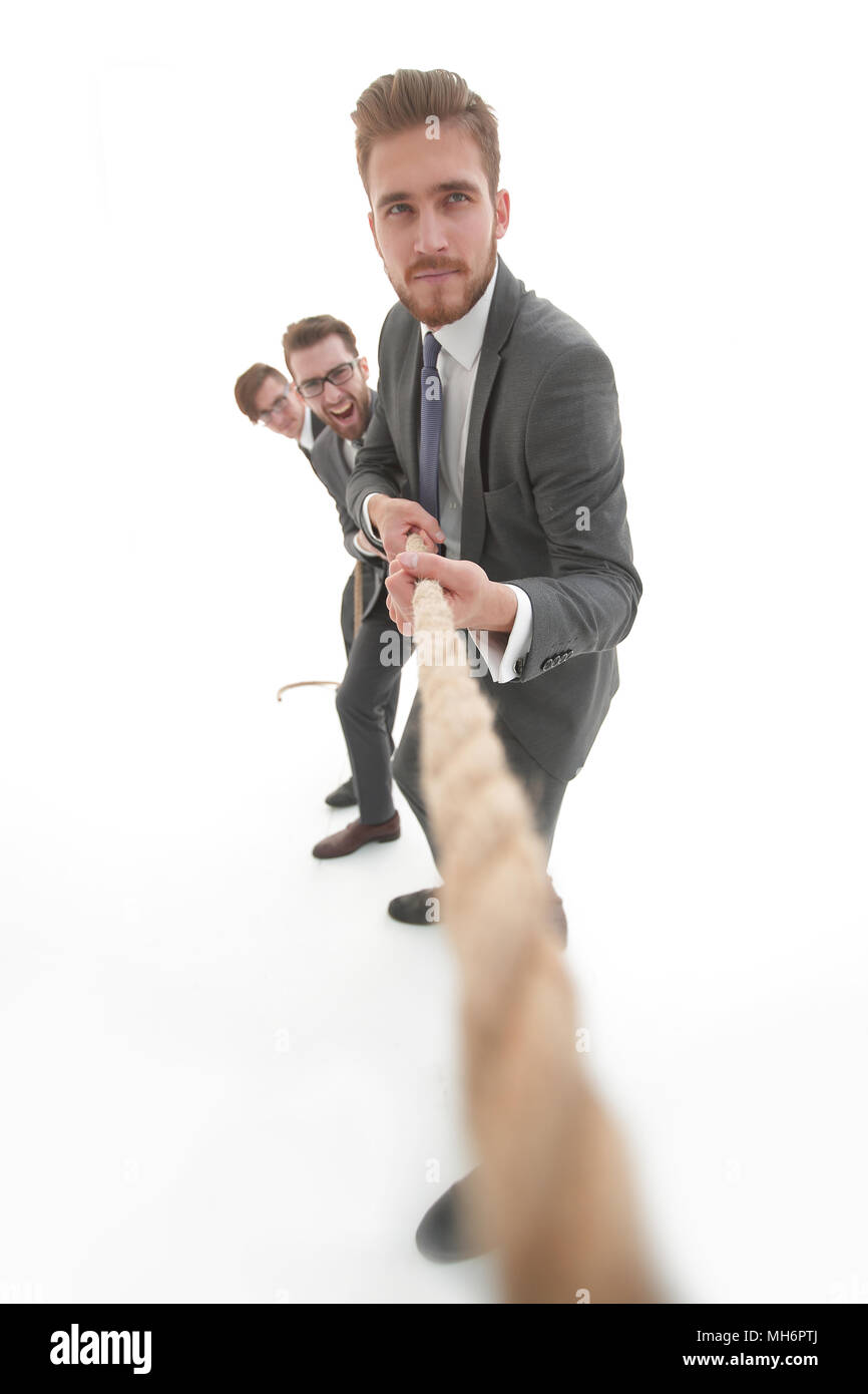 background image of a businessman rising up Stock Photo - Alamy