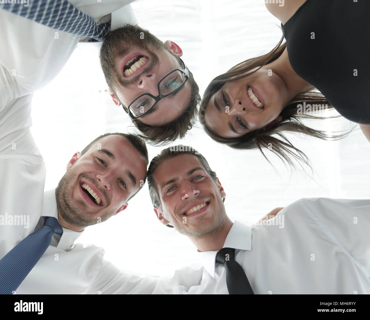 closeup.bottom view.successful business people Stock Photo - Alamy
