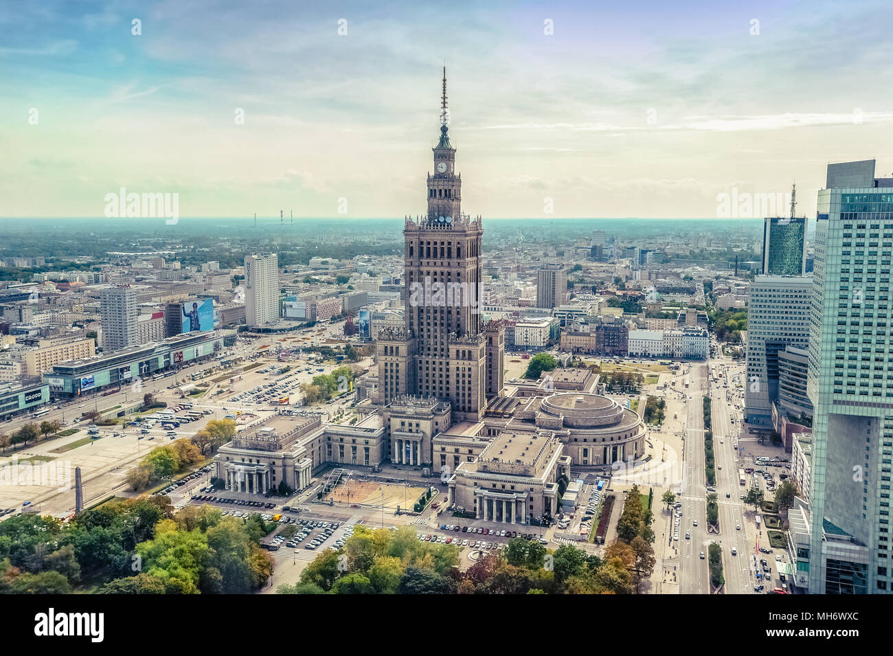 Warsaw aerial hi-res stock photography and images - Alamy
