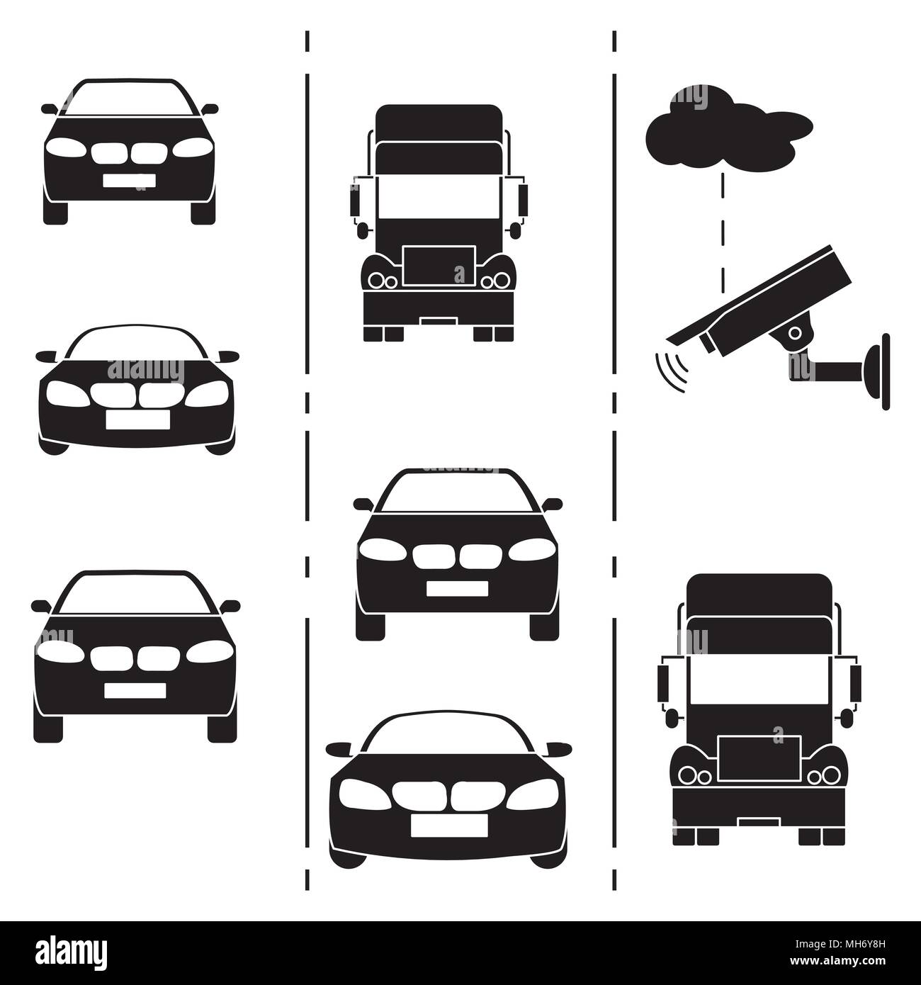 Security camera and traffic. Detection of offenses and ensuring the ...