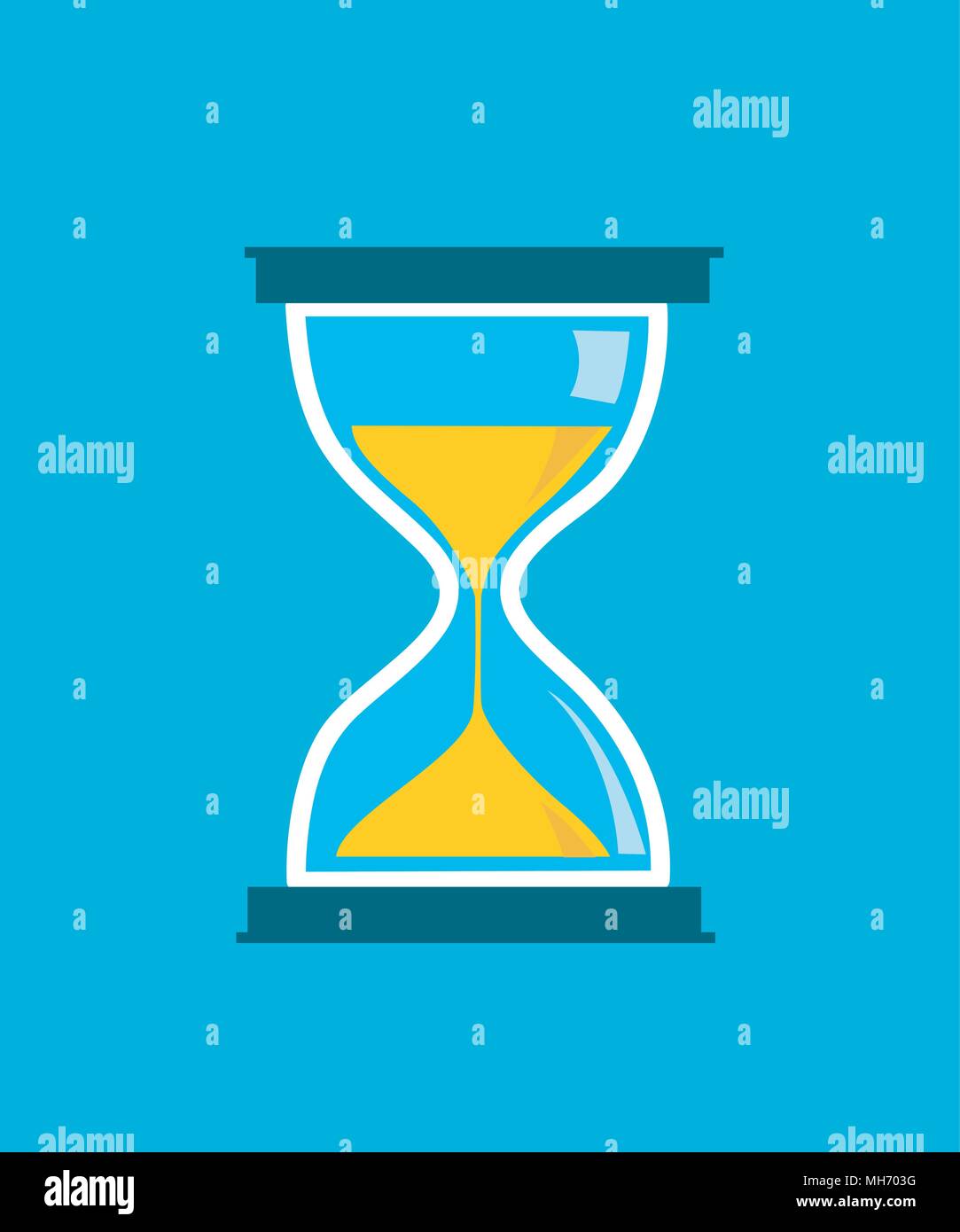 Hourglass time icon isolated Stock Vector Image & Art - Alamy