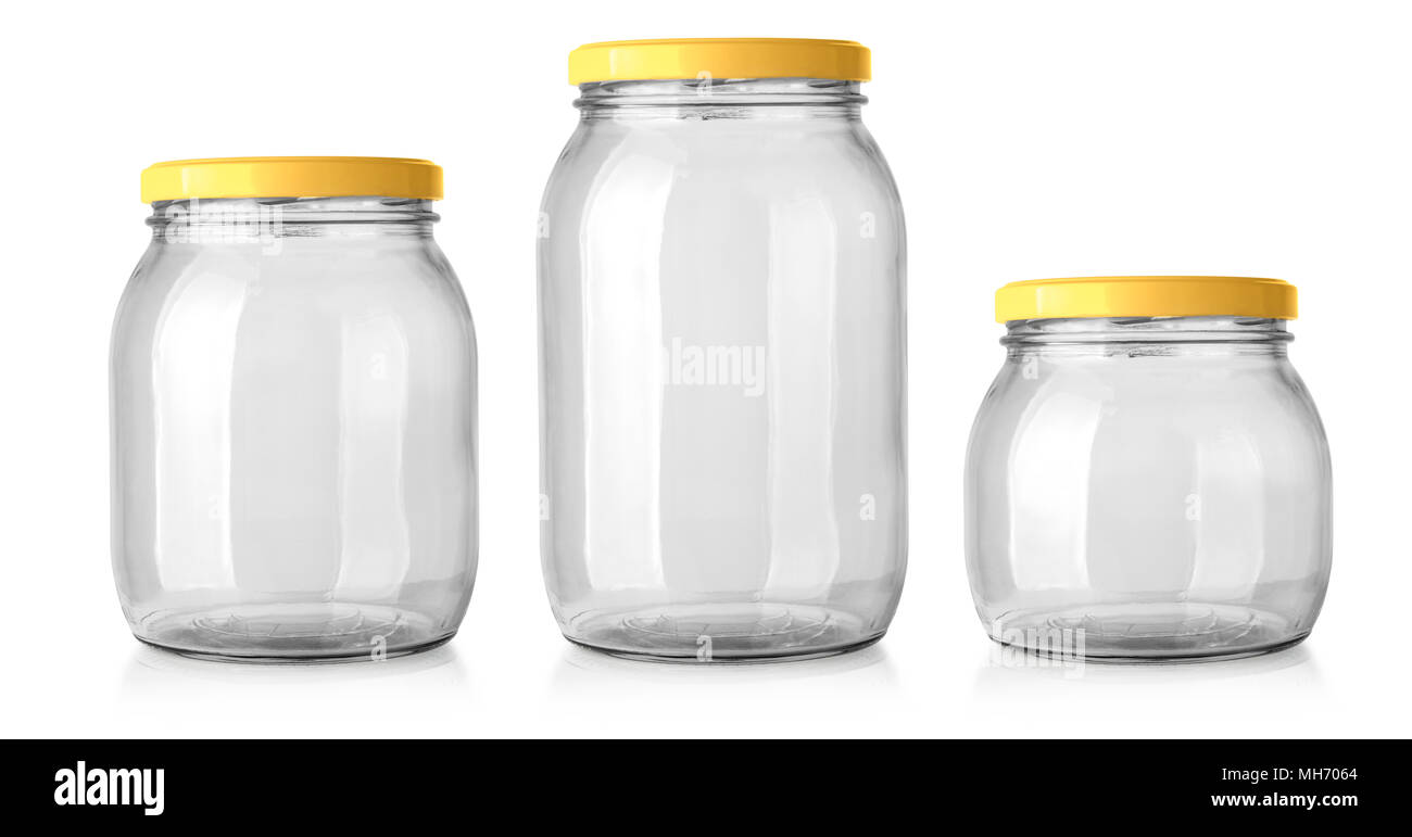 jar glass isolated on white Stock Photo - Alamy
