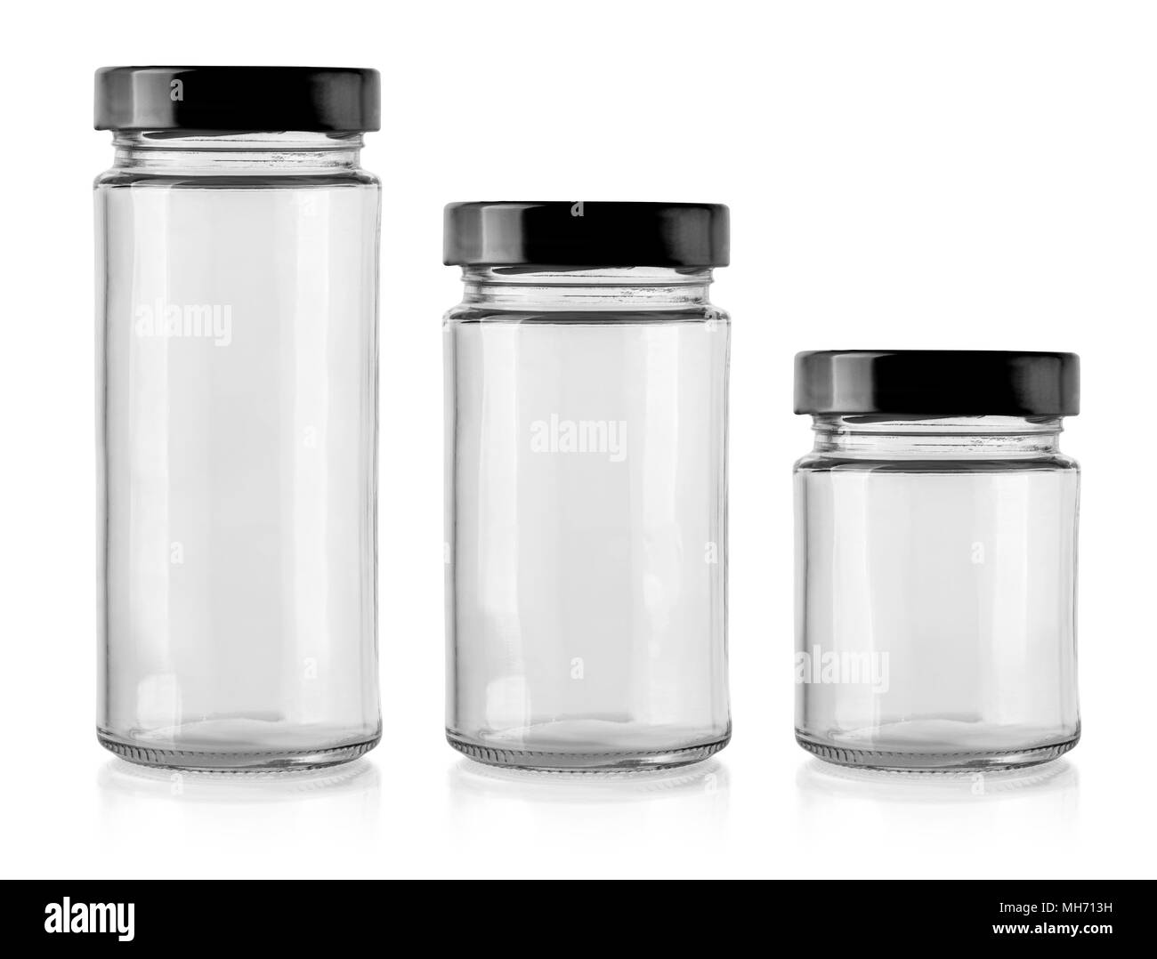 glass jar isolated on white background Stock Photo - Alamy