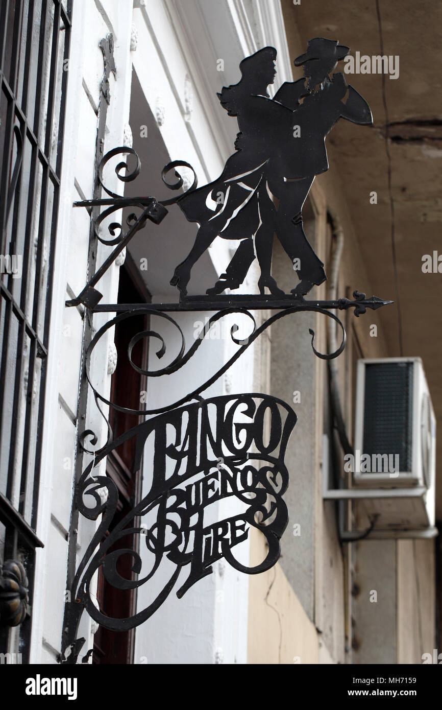 tango sign on the street in Buenos Aires Stock Photo - Alamy
