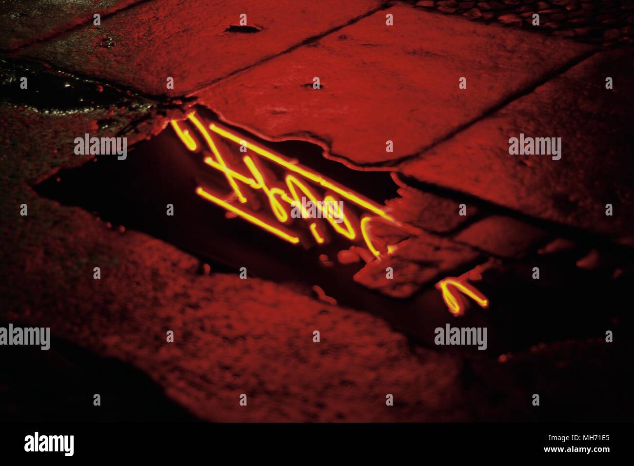 Reflection neon hi-res stock photography and images - Alamy