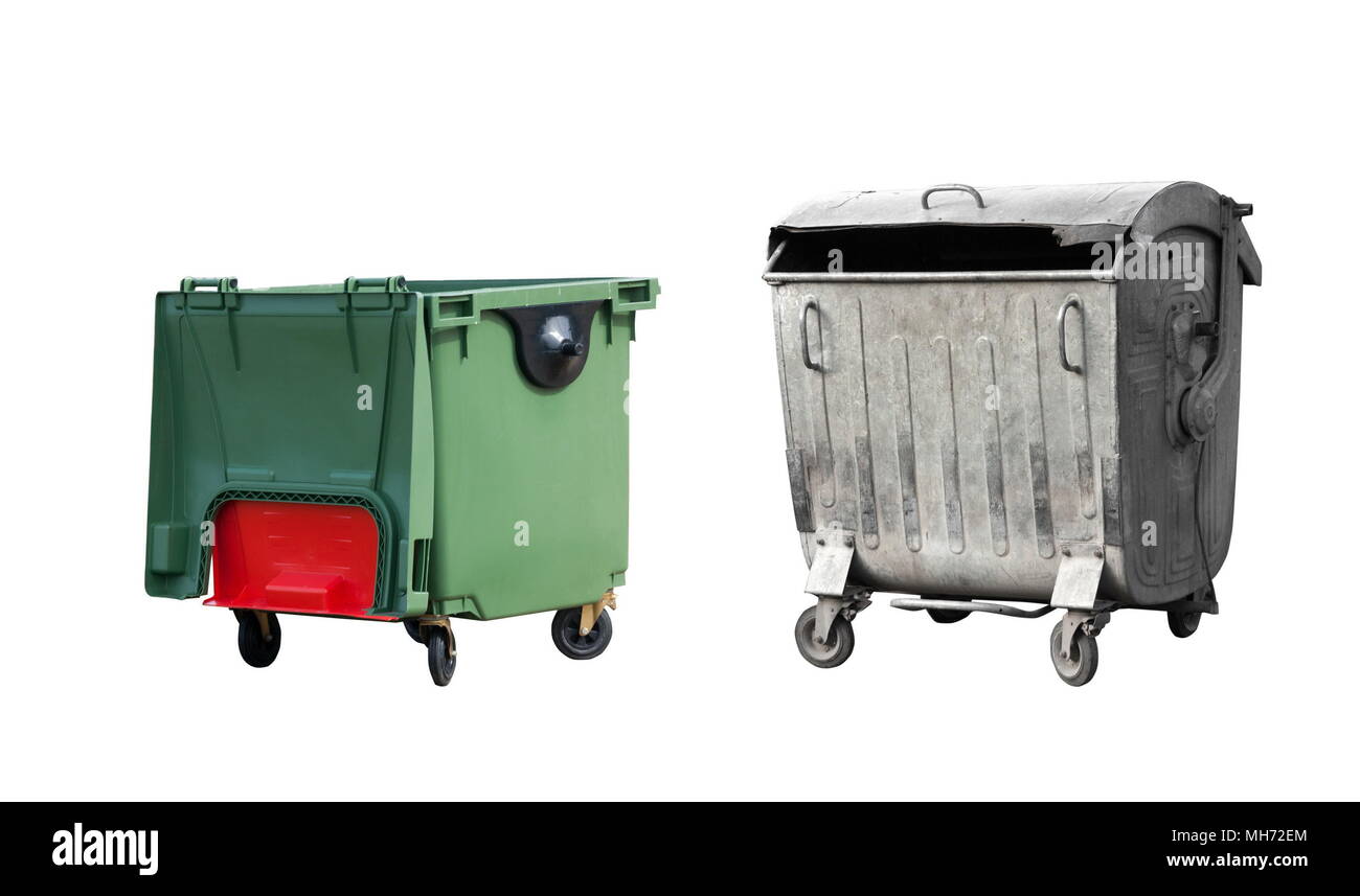 Rubbish bins collection recycling Cut Out Stock Images & Pictures - Alamy