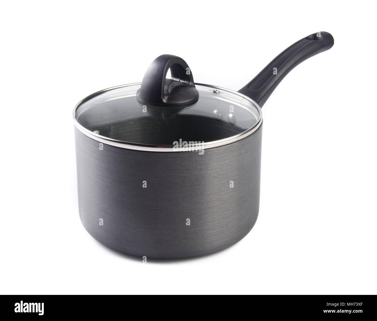 pan. stainless pan isolated on white background Stock Photo - Alamy