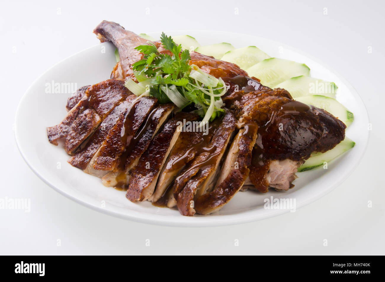 duck. roast duck traditional chinese cuisine Stock Photo - Alamy