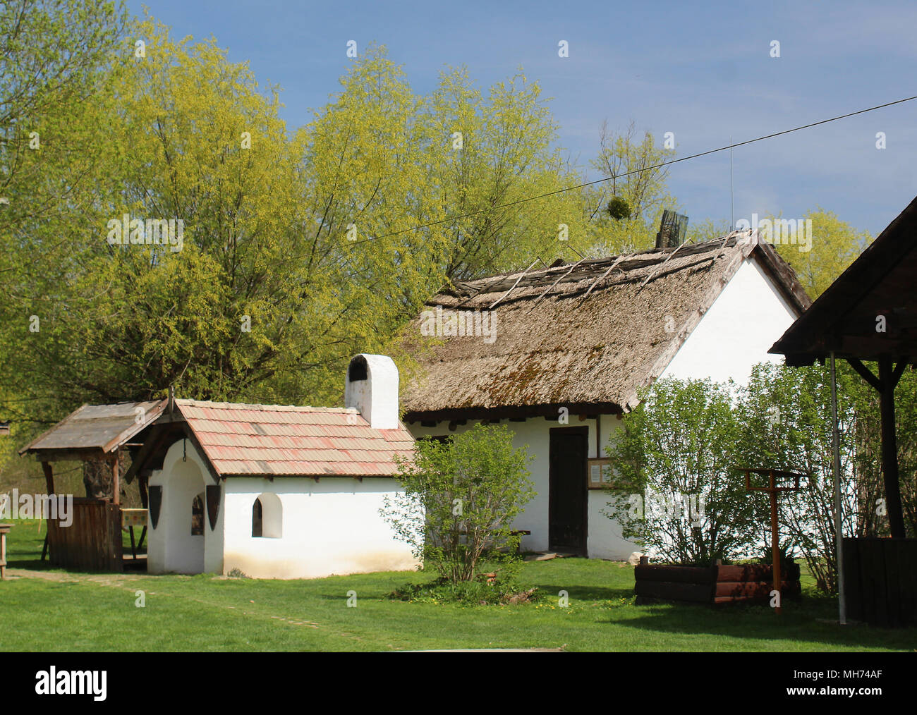 Traditional architecture of the countryside at southern Slovakia ...