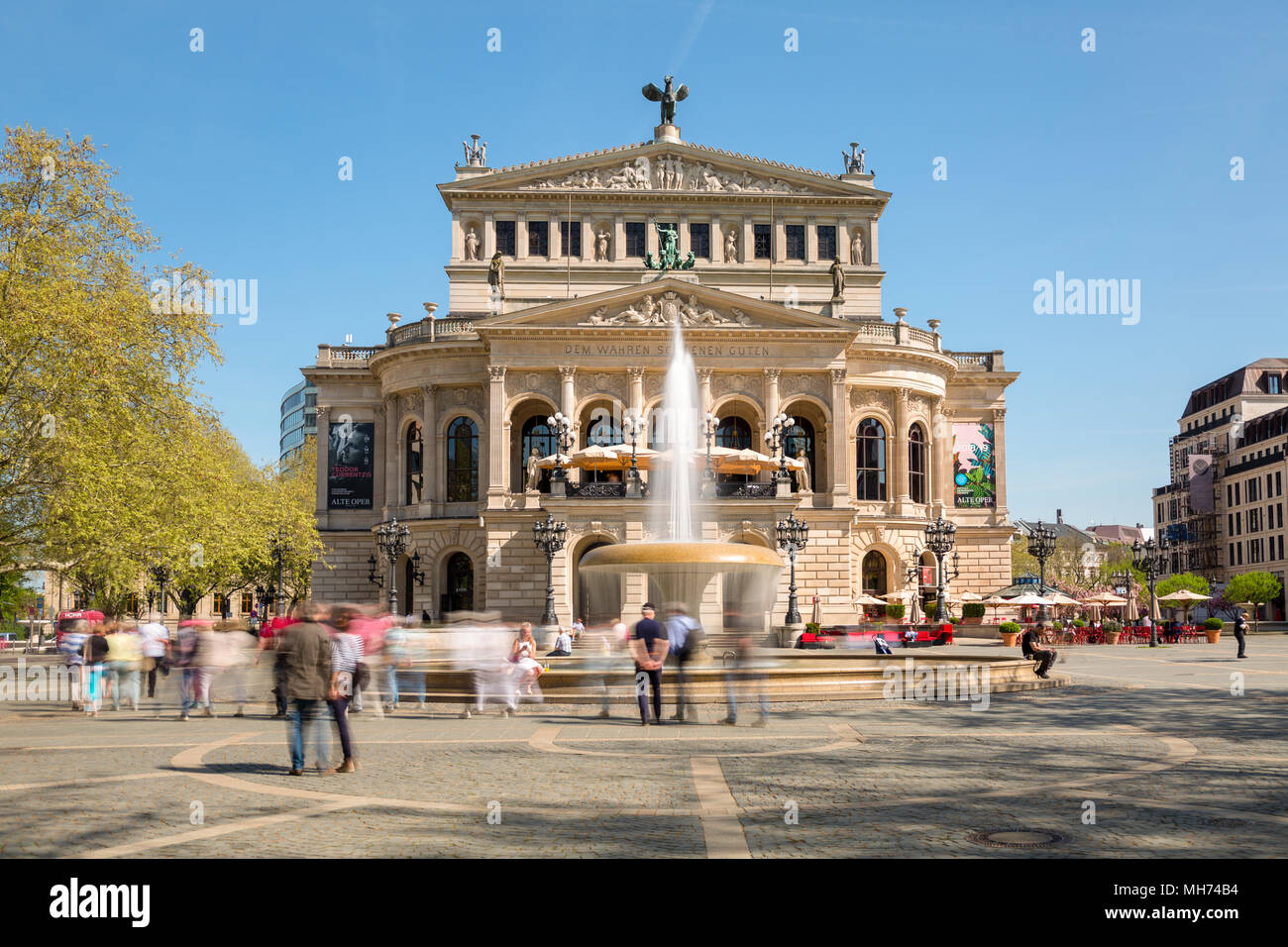 Old Opera House Alte Oper in Frankfurt Main in Springtime with ...