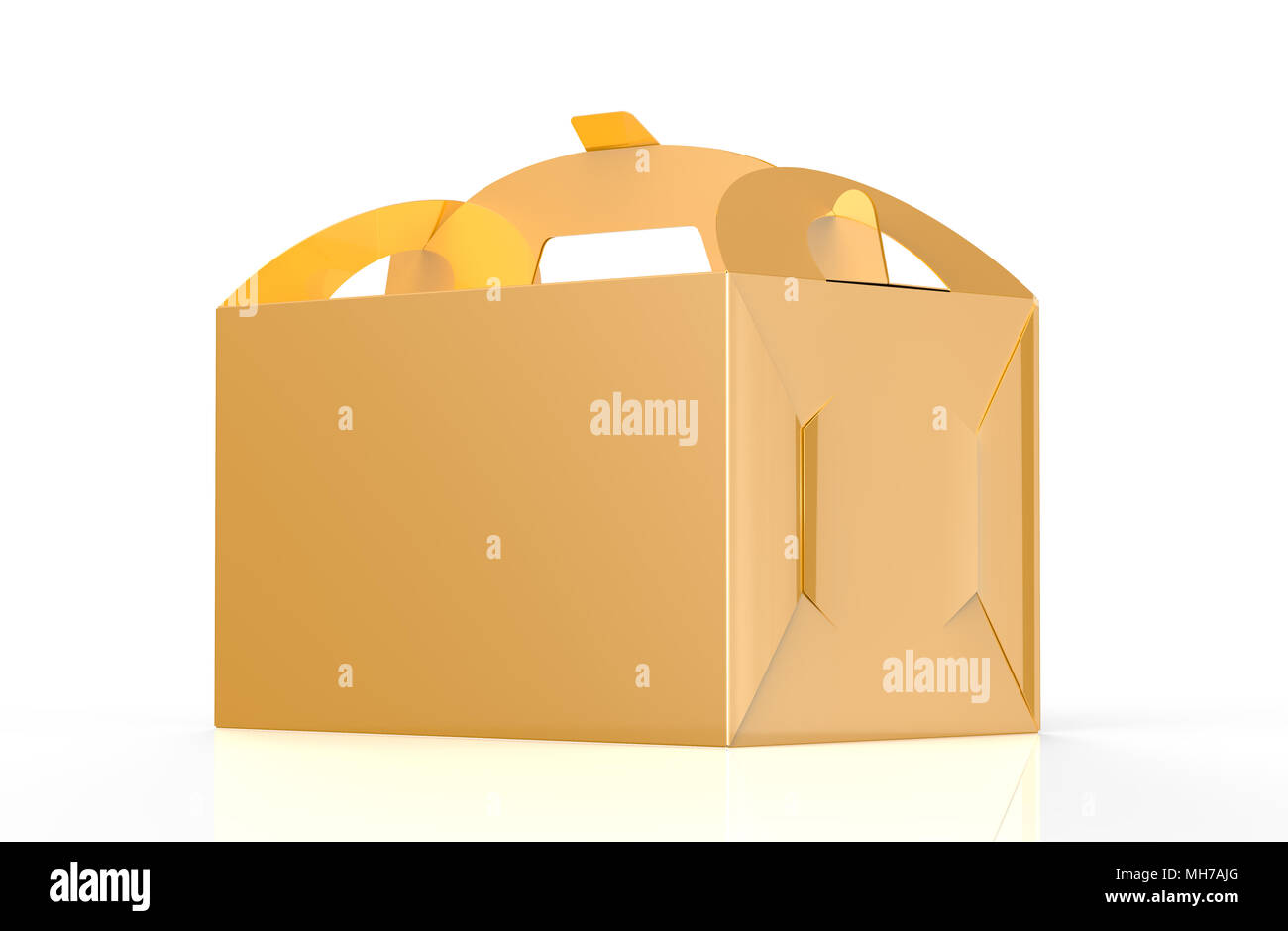 Golden carton box isolated hi-res stock photography and images - Alamy