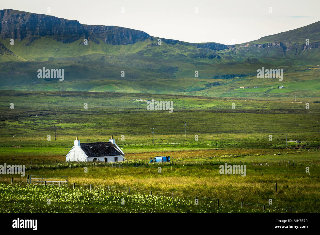 Scotland highland landscape and house Stock Photo - Alamy