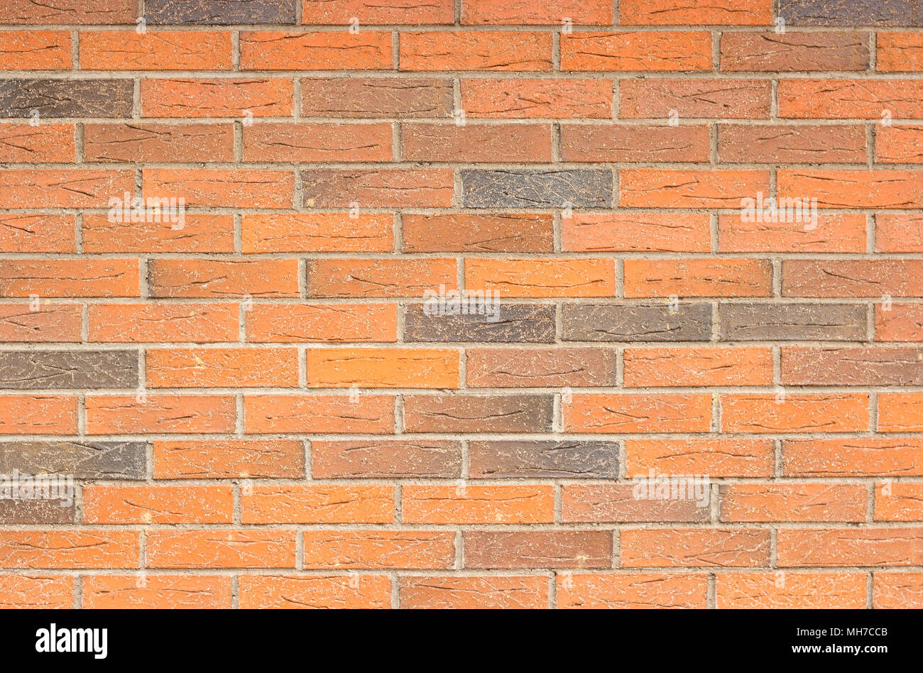 Modern brickwork from red stone, background, texture Stock Photo - Alamy