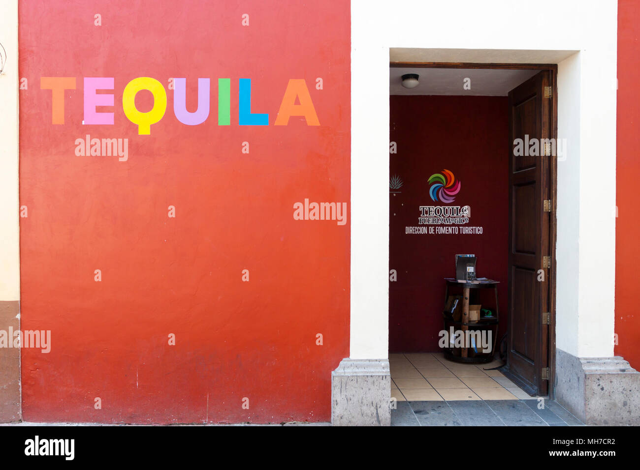 The bright colors of the city. Tequila, Jalisco. mexico Stock Photo - Alamy