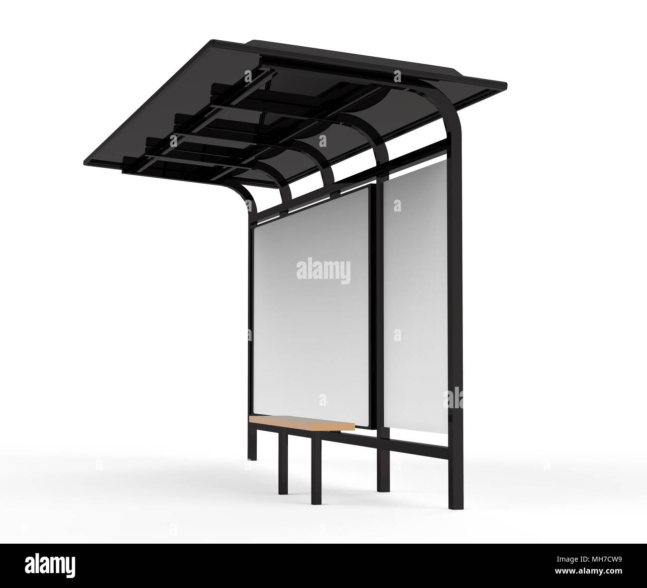 Wooden bus shelter Cut Out Stock Images & Pictures - Alamy