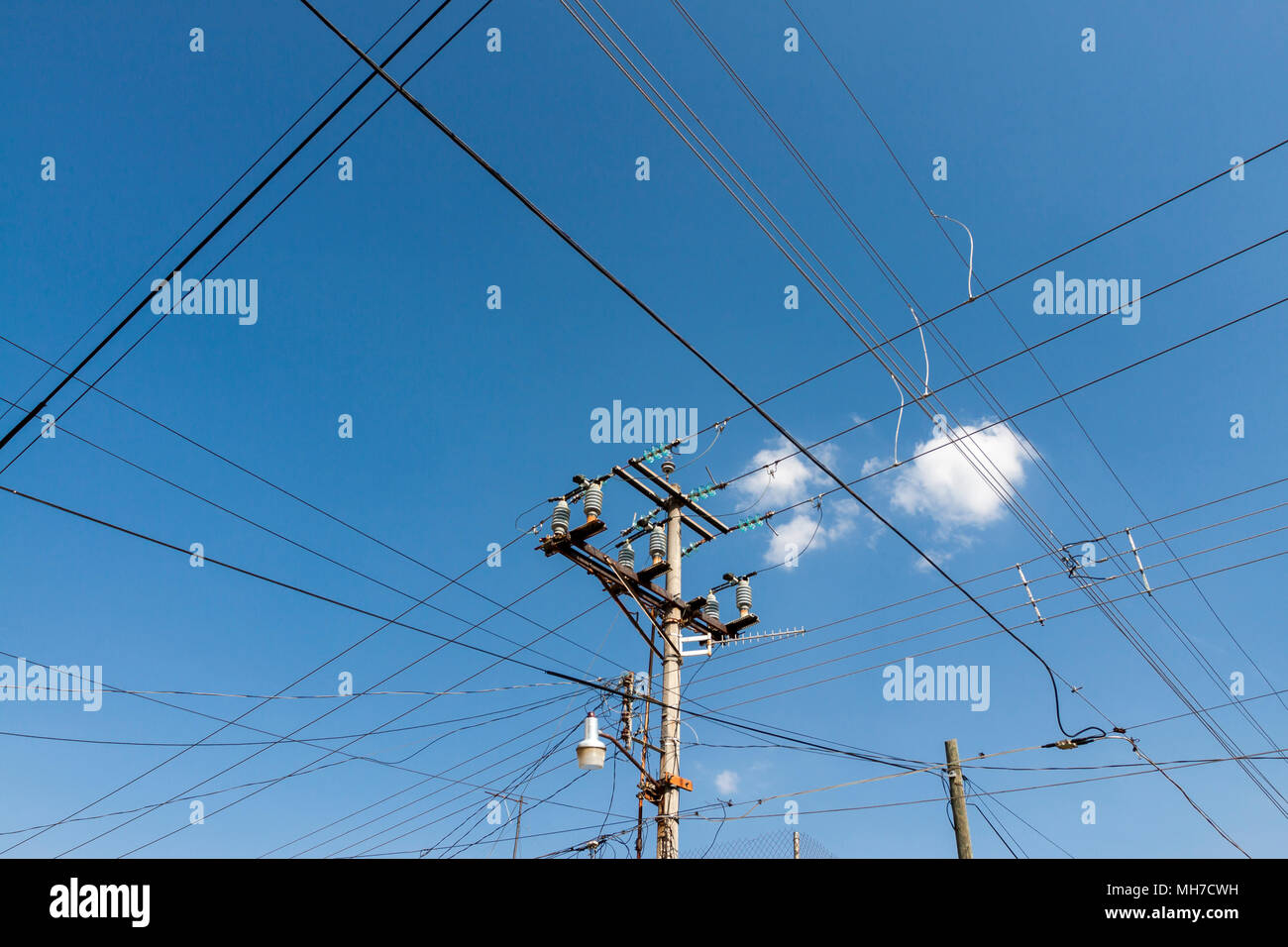Mexico power lines hi-res stock photography and images - Alamy