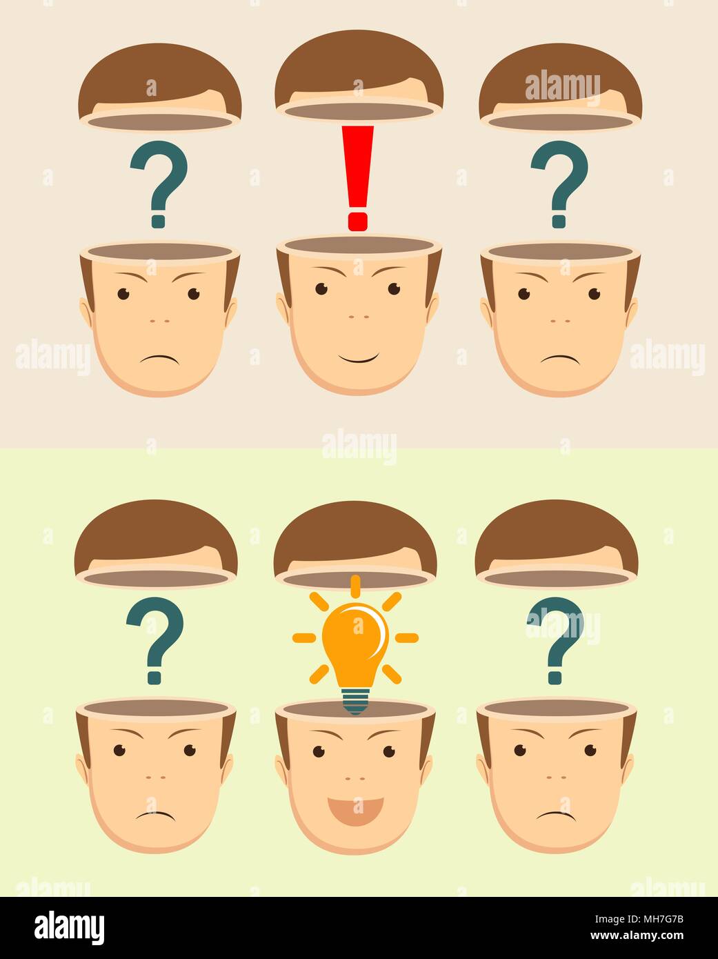 Question mark concept open Stock Vector Images - Alamy