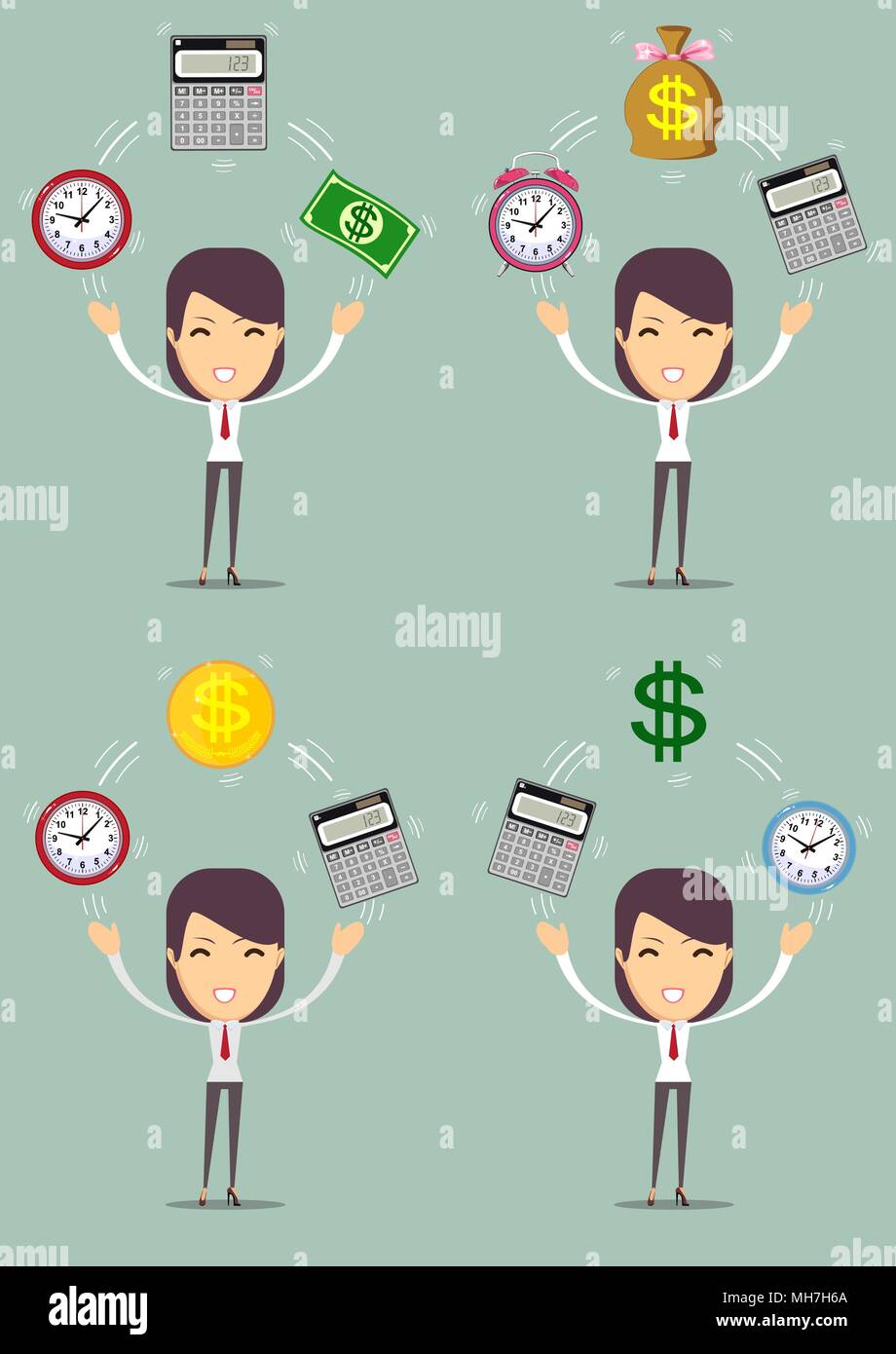 financial advisor. Vector, flat illustration Stock Vector Image & Art ...