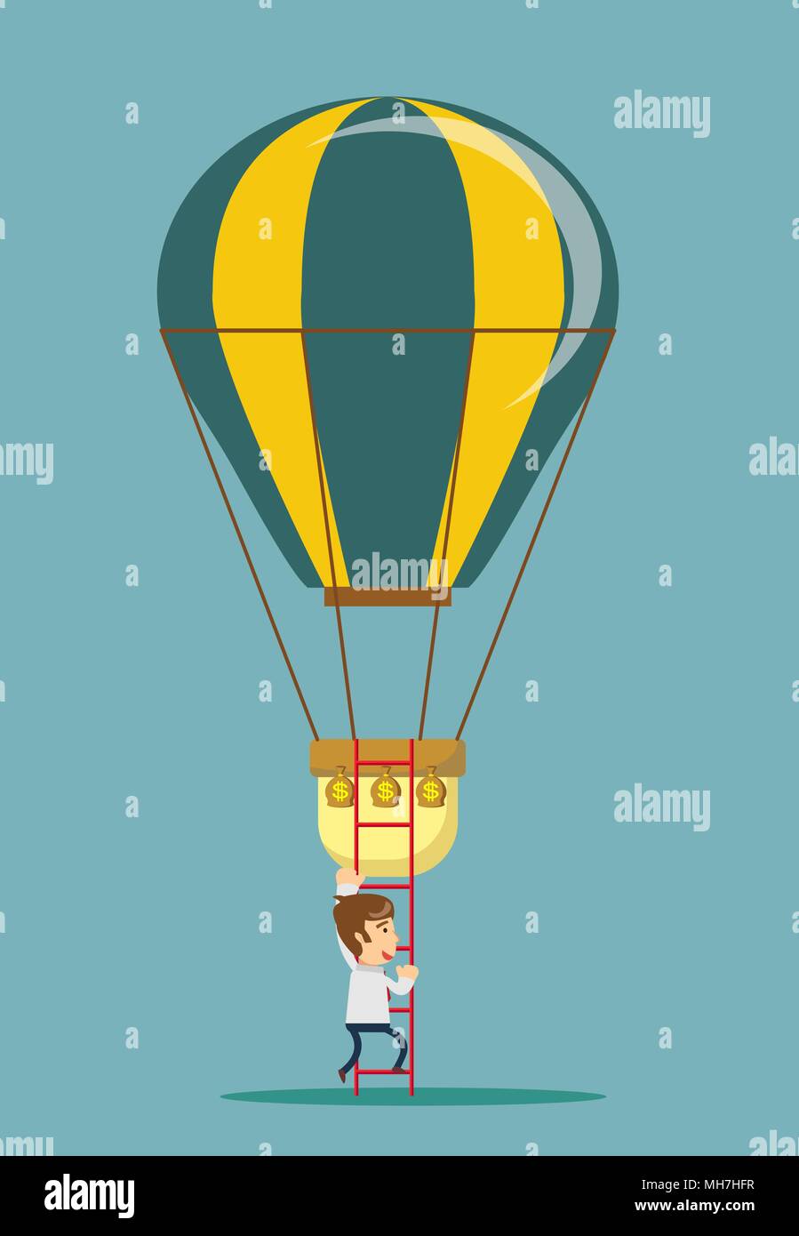 Blue balloon design Stock Vector Images - Alamy