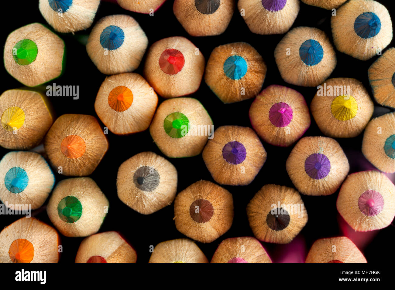 Stack of crayons in a variety of colors Stock Photo - Alamy