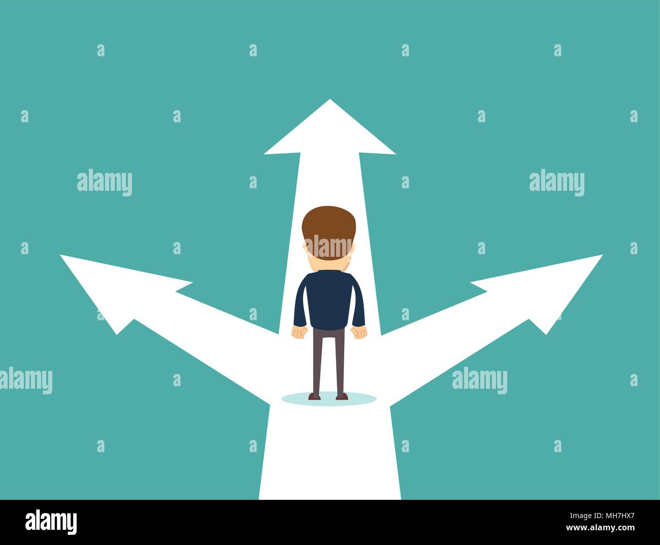 Business decision concept vector illustration Stock Vector Image & Art ...