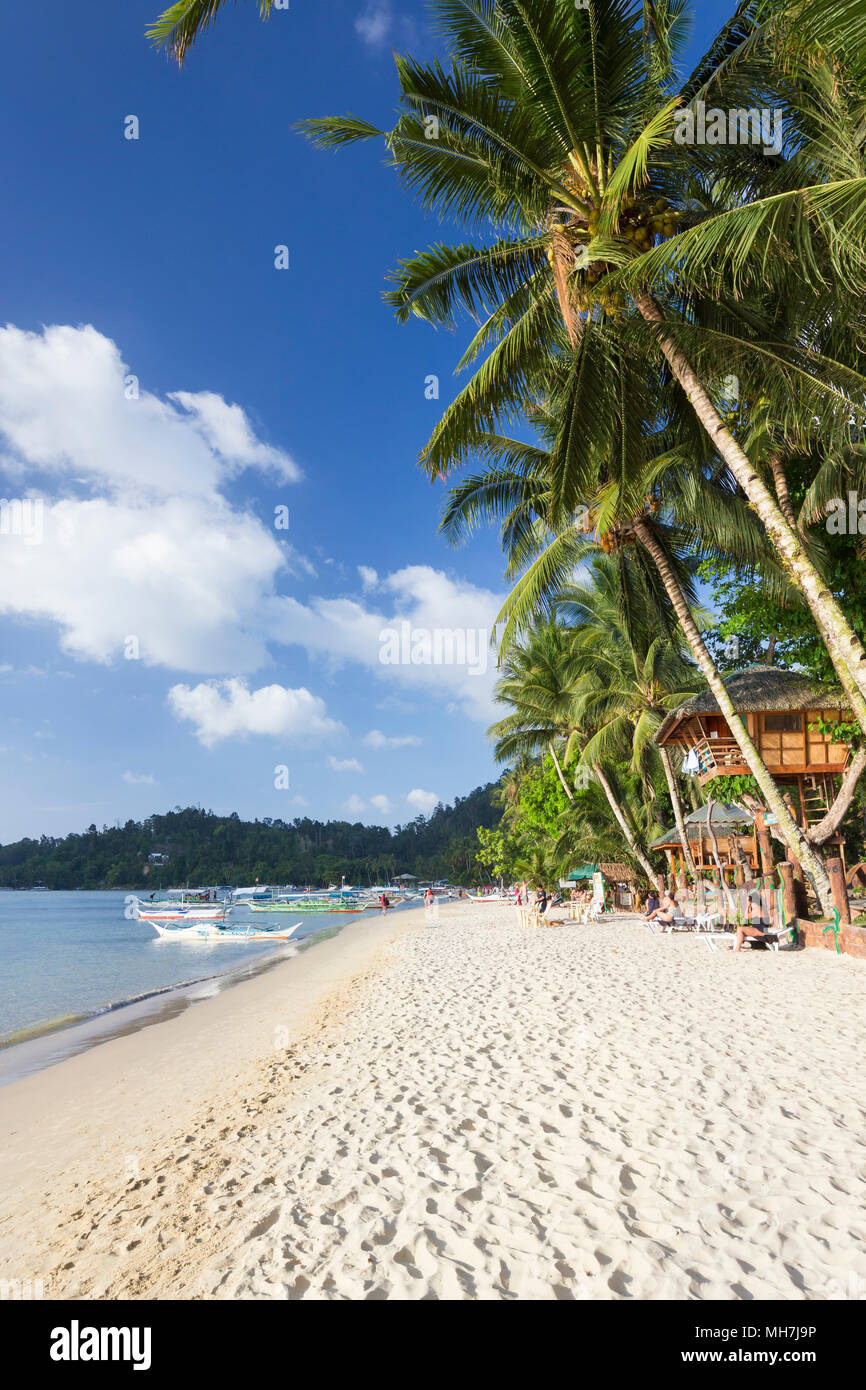 Port Barton beach, Palawan island, Philippines Stock Photo - Alamy