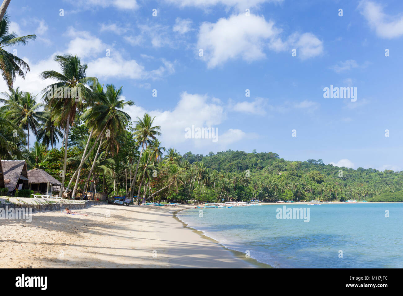 Port Barton beach, Palawan island, Philippines Stock Photo - Alamy