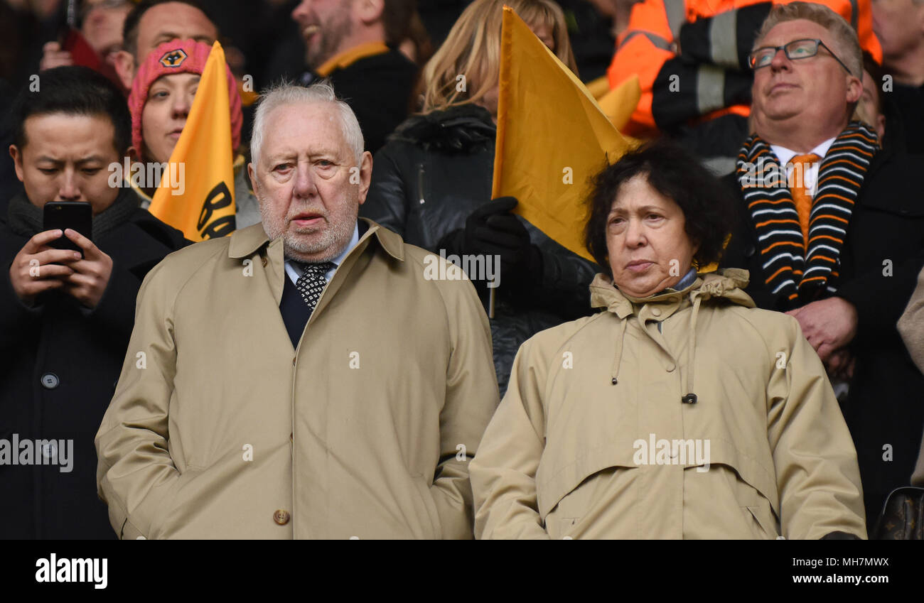 Roy Hattersley and his wife Maggie Pearlstine watching Sheffield ...