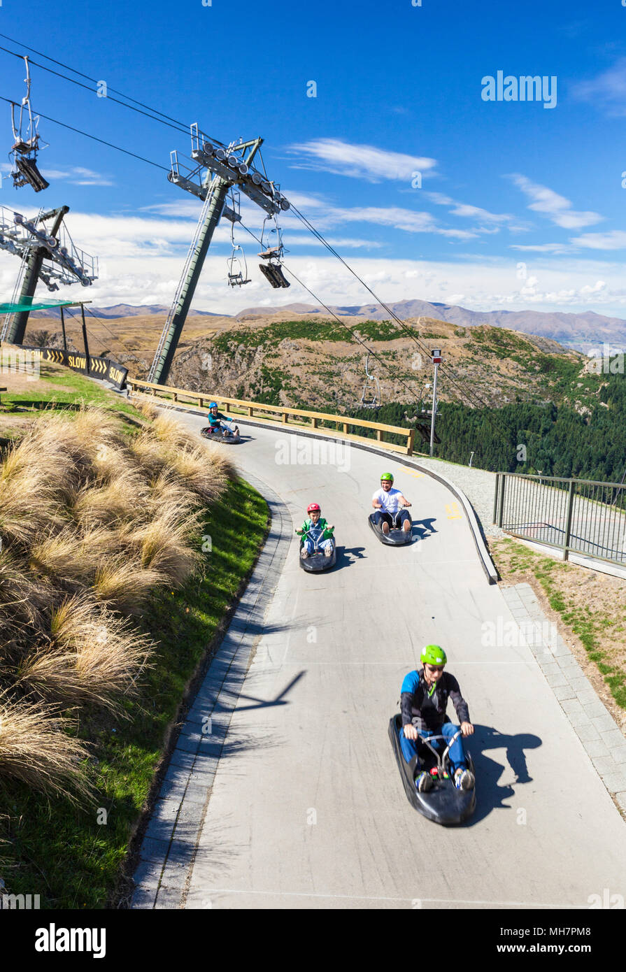Queenstown South Island new zealand Queenstown Skyline luge track ...