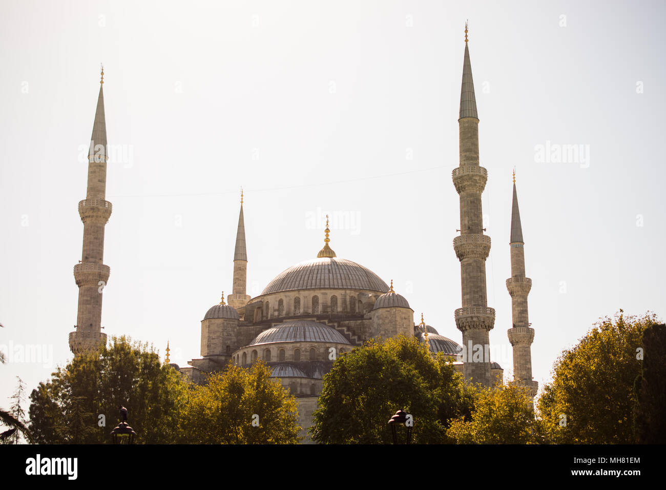 Outer view of Ottoman style mosque in Istanbul Stock Photo - Alamy