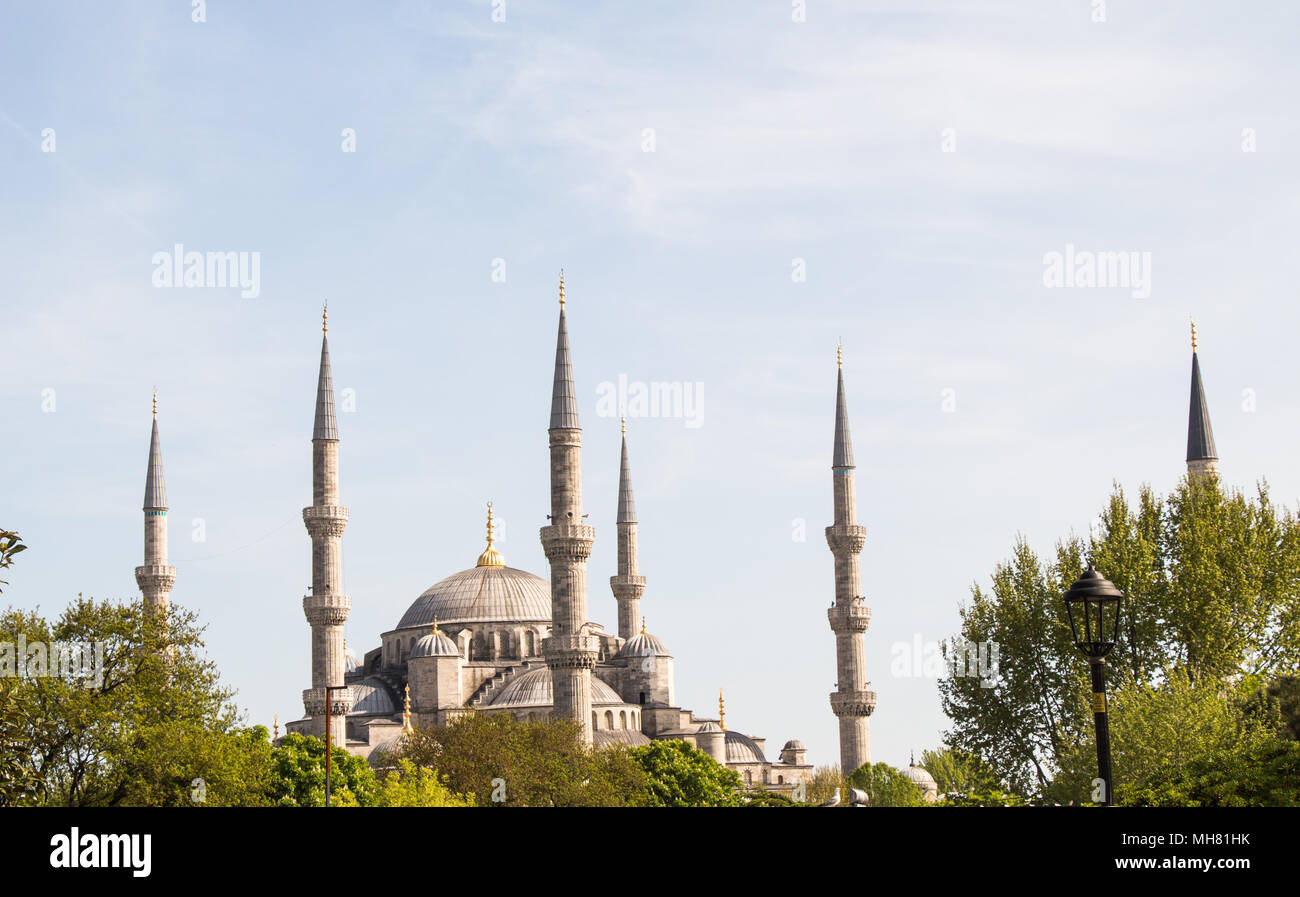 Outer view of Ottoman style mosque in Istanbul Stock Photo - Alamy