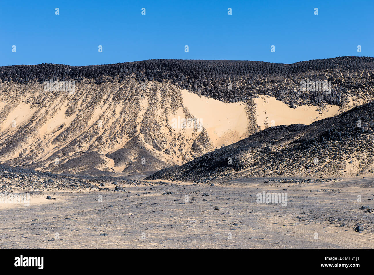 Black desert, Bahariya Oasis area, Egypt, Africa Stock Photo - Alamy
