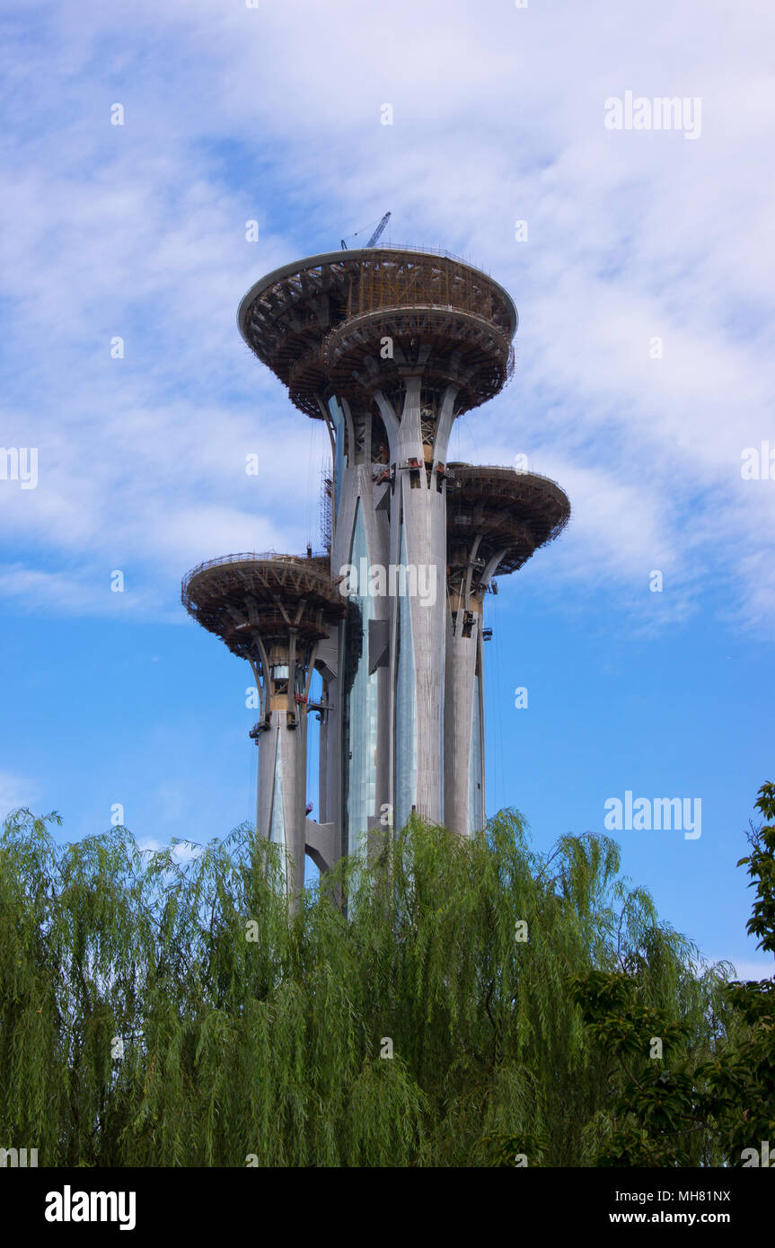 Olympic Park observation tower in Beijing, China Stock Photo - Alamy