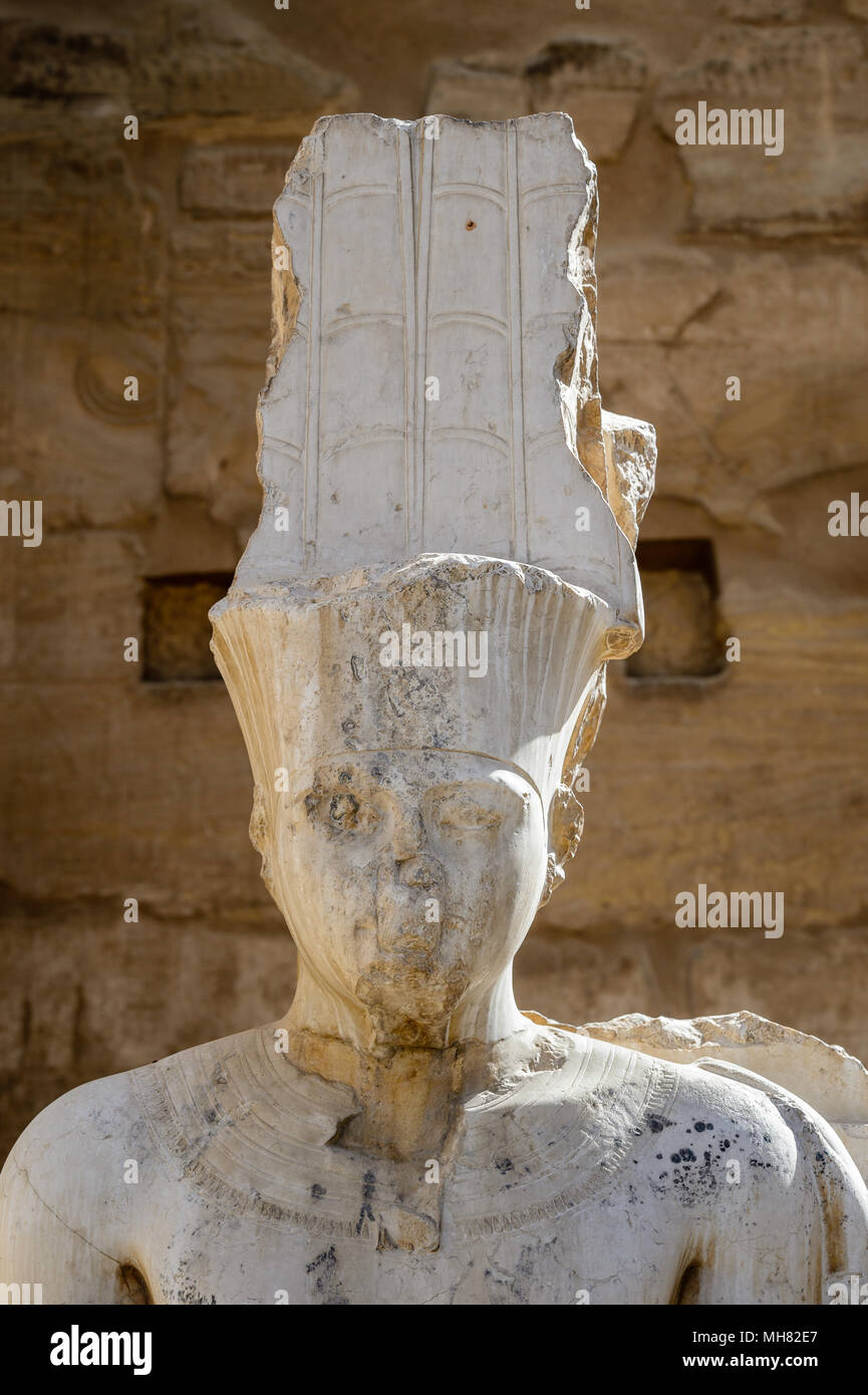 Colossus inside Luxor Temple, a large Ancient Egyptian temple, East ...