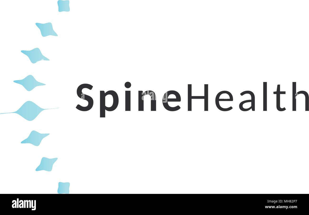 Spine logo restoration. Healthy back abstrack symbol. Backbone MRI icon ...