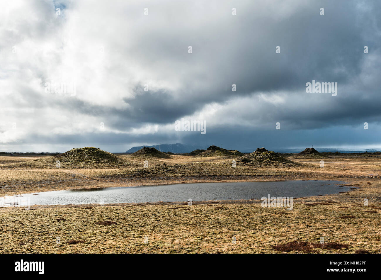 South Iceland, near Kirkjubæjarklaustur on the Ring Road. An area of ...