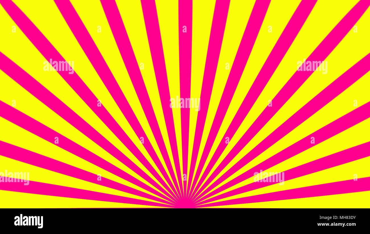 Retro striped sunburst background with grunge effect, computer ...