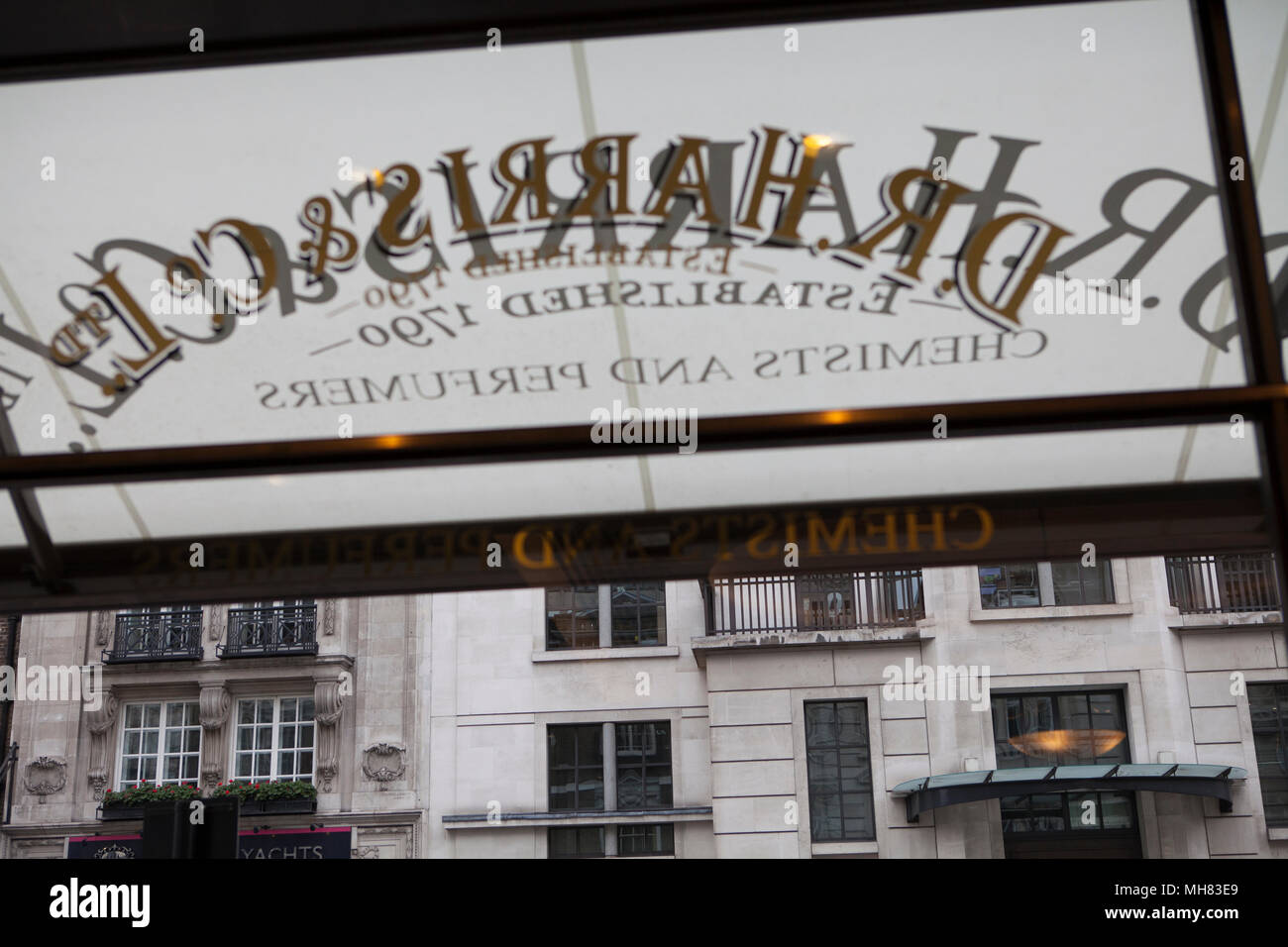 Property Released. Dr Harris & Co. St James's, London Stock Photo - Alamy