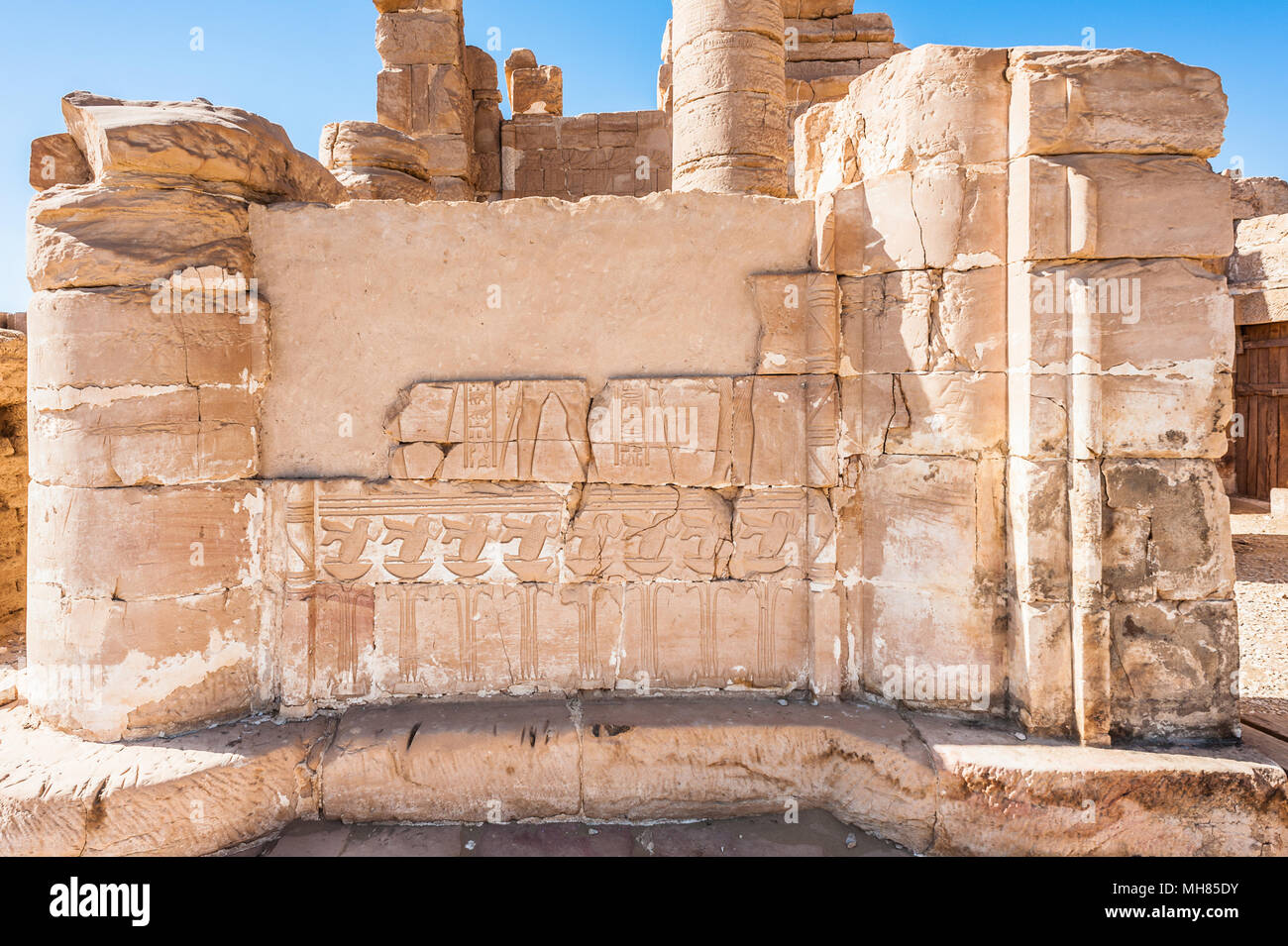 Deir el-Haggar temple, Dakhla Oasis, Western Desert, Egypt Stock Photo ...