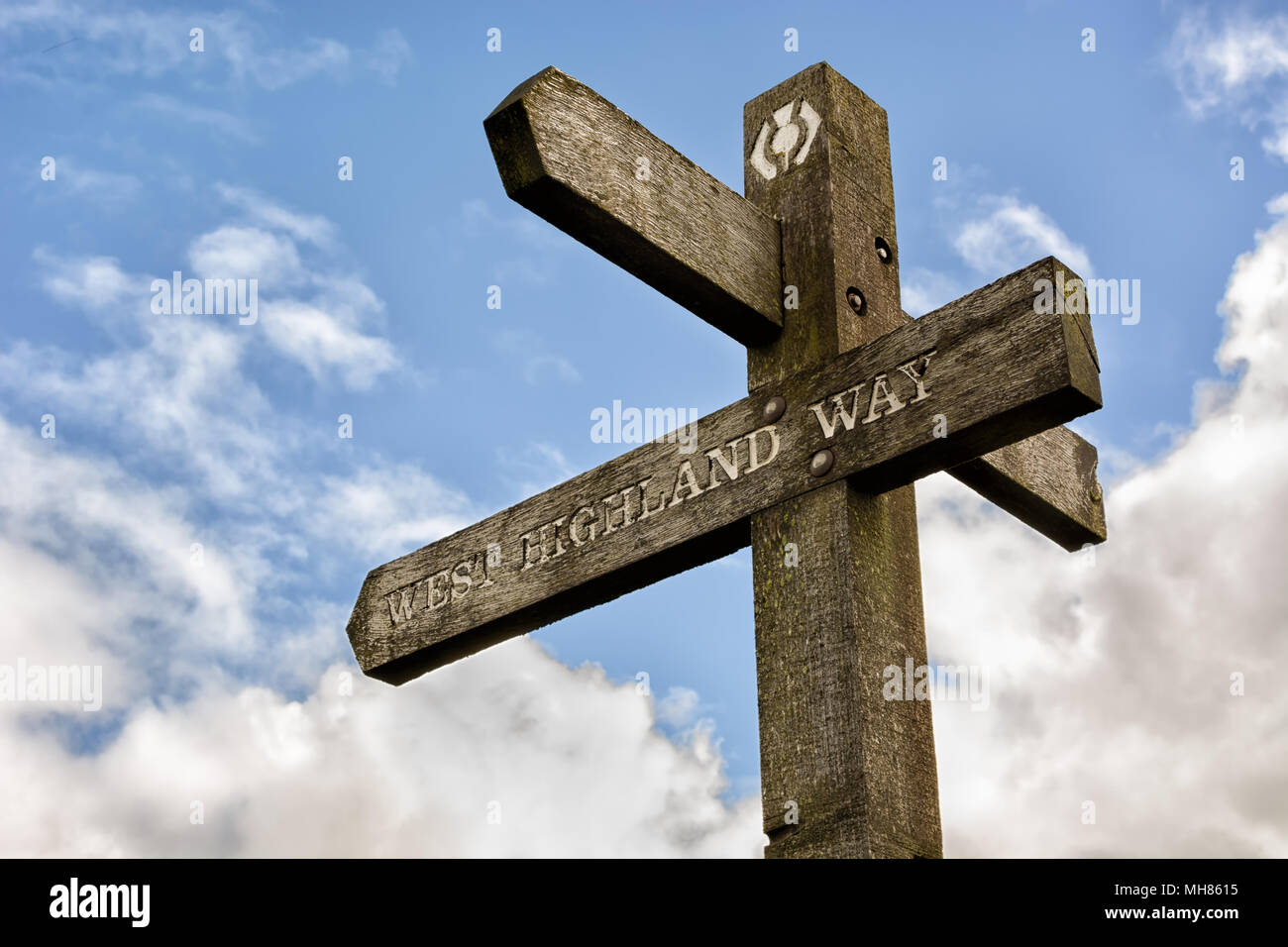 West highland way sign hi-res stock photography and images - Alamy