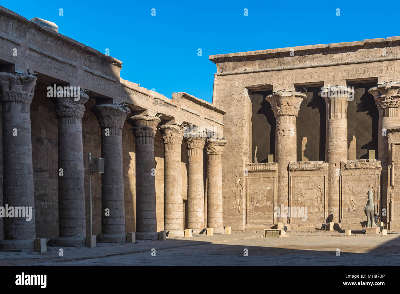 Ptolemaic Temple of Horus, Edfu (Idfu, Edfou, Behdet), Egypt Stock ...