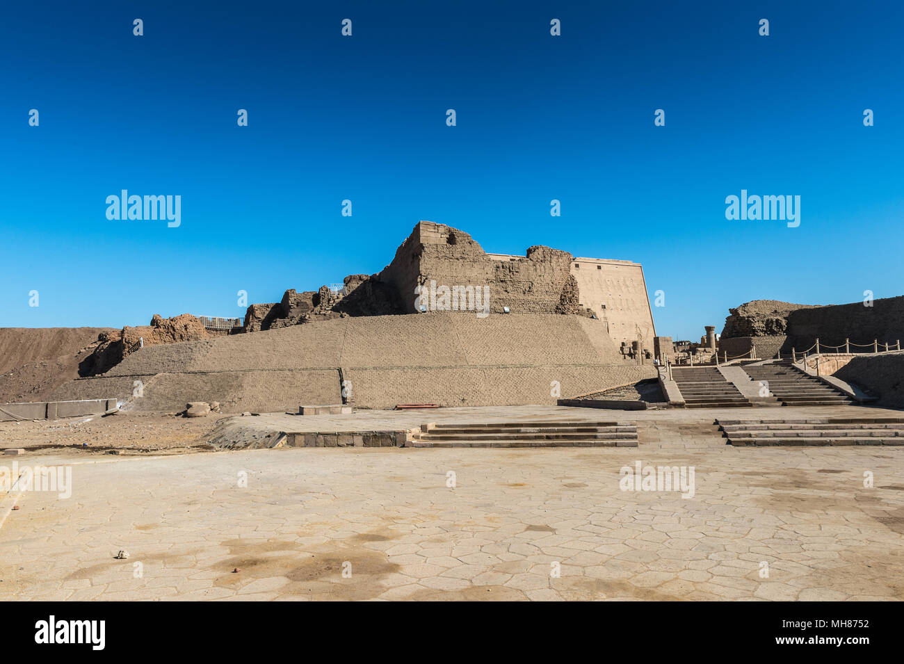 Ptolemaic Temple of Horus, Edfu (Idfu, Edfou, Behdet), Egypt Stock ...