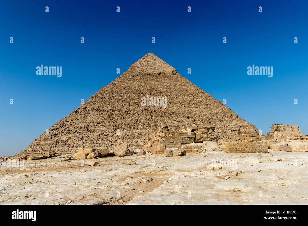 Pyramid of Khafre (Pyramid of Chephren), one of the Ancient Egyptian ...
