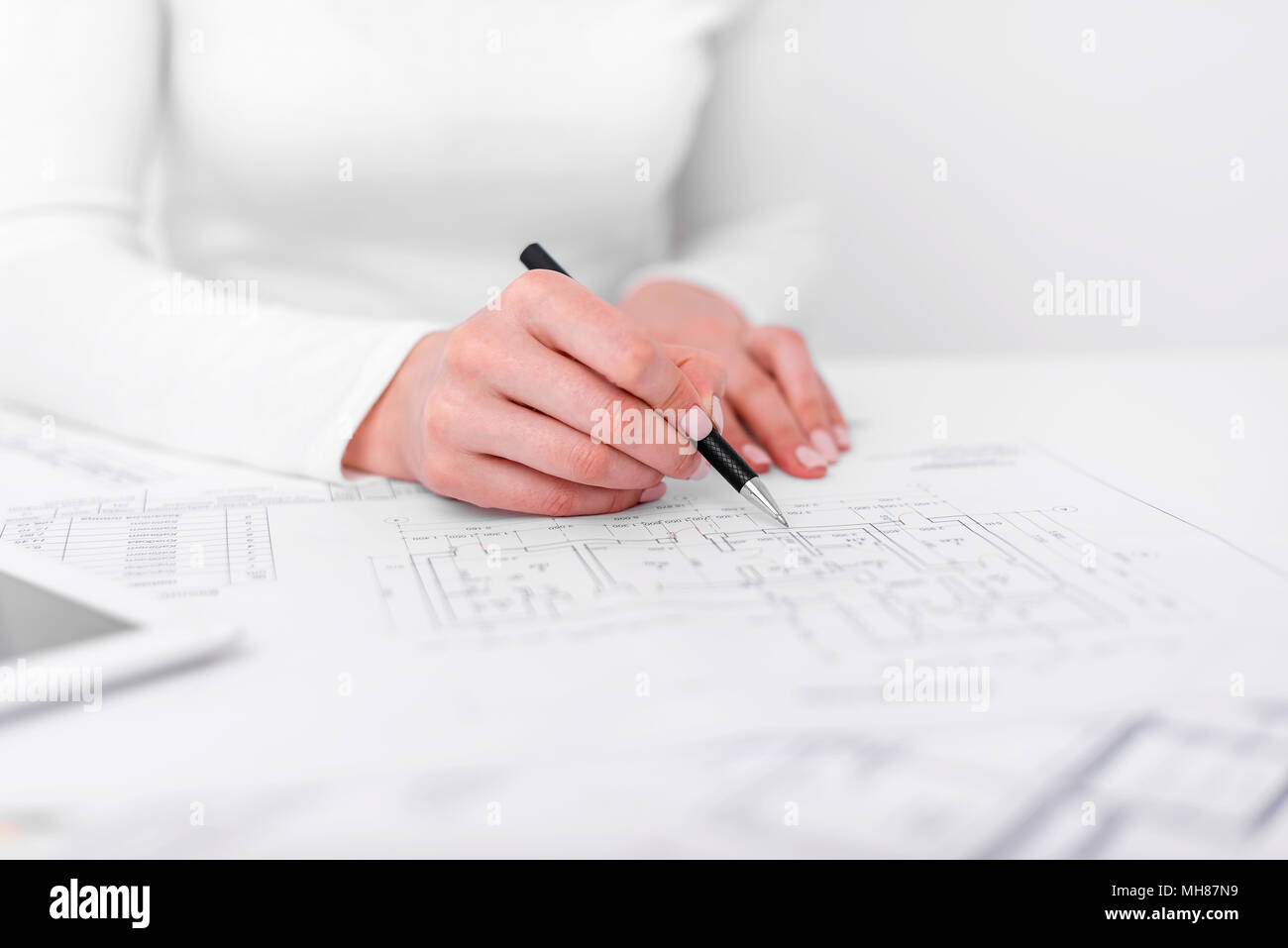 Technical drawing engineer hi-res stock photography and images - Alamy