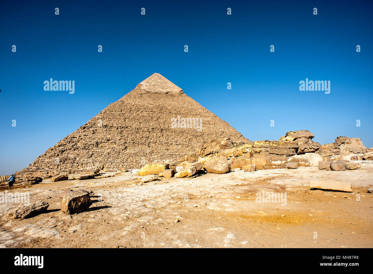 Pyramid of Khafre (Pyramid of Chephren), one of the Ancient Egyptian ...