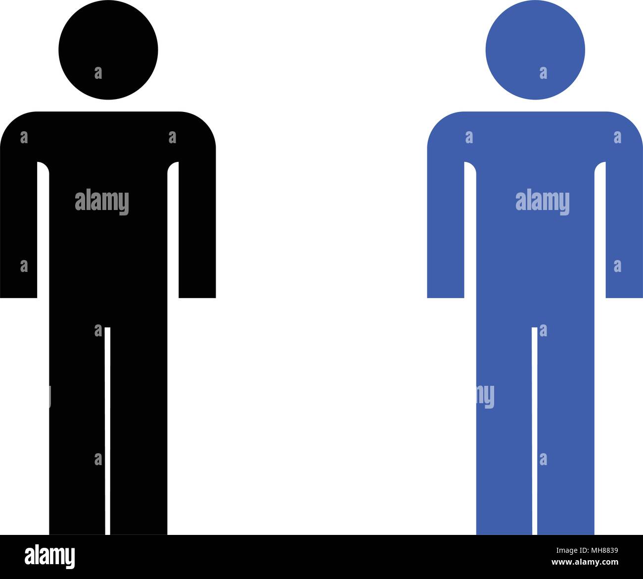 Human flat icon, vector icon on white background Stock Vector Image ...