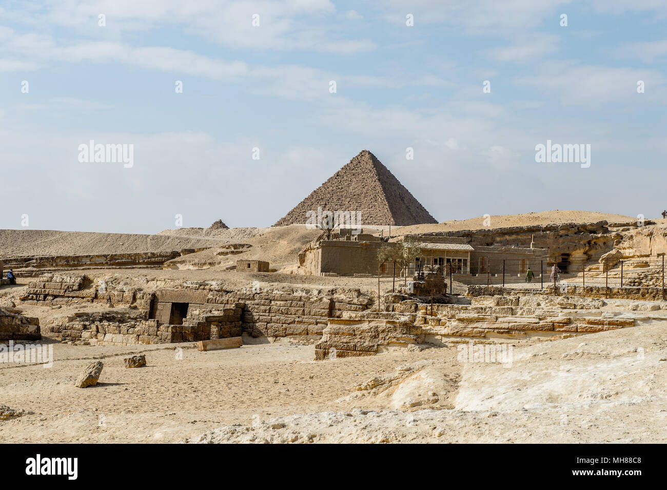 Pyramid of Khafre (Pyramid of Chephren), one of the Ancient Egyptian ...