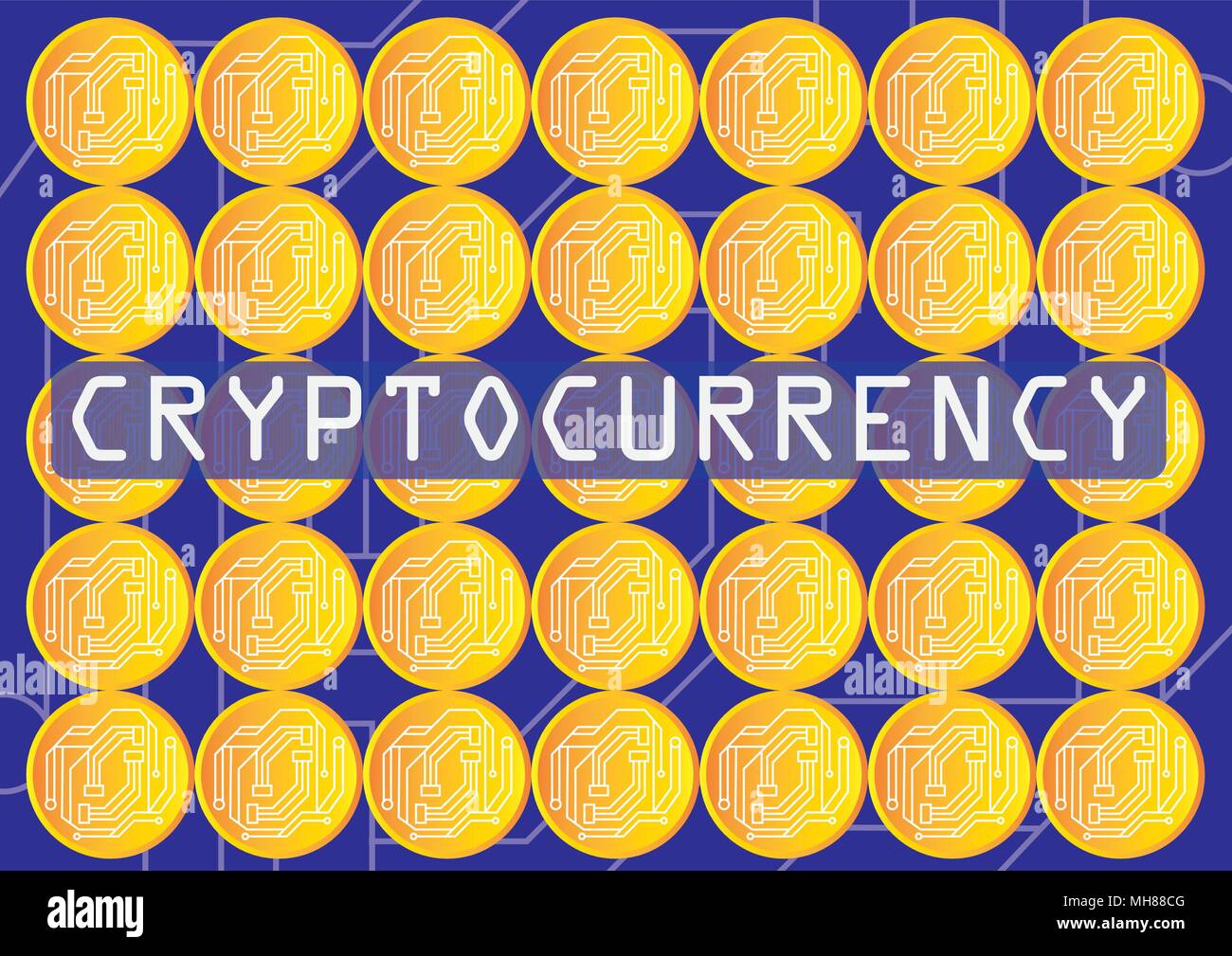 Vector illustration of cryptocurrency Stock Vector Image & Art - Alamy