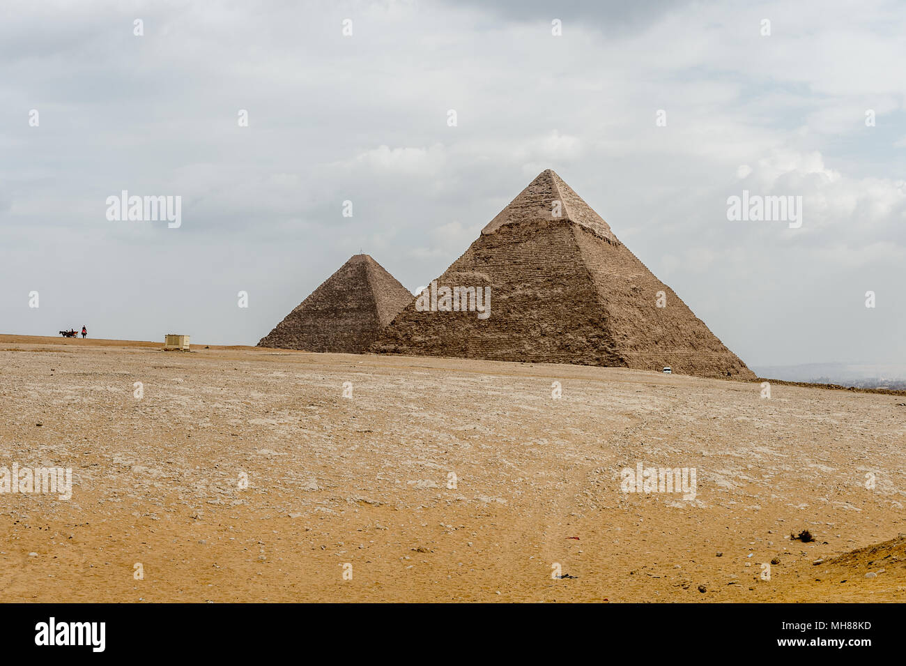 Ruins of the Great Pyramids at the Giza Necropolis, Giza Plateau, Egypt ...
